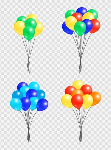 Eps10 copula red gel balloons in shape Royalty Free Vector