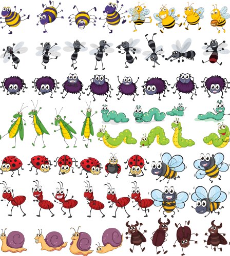 Cartoon Insects Vector Images (over 84,000)