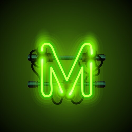 Neon Letter M Vector Images (over 720)