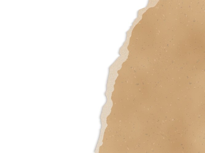 Mockup of torn cardboard kraft paper Royalty Free Vector