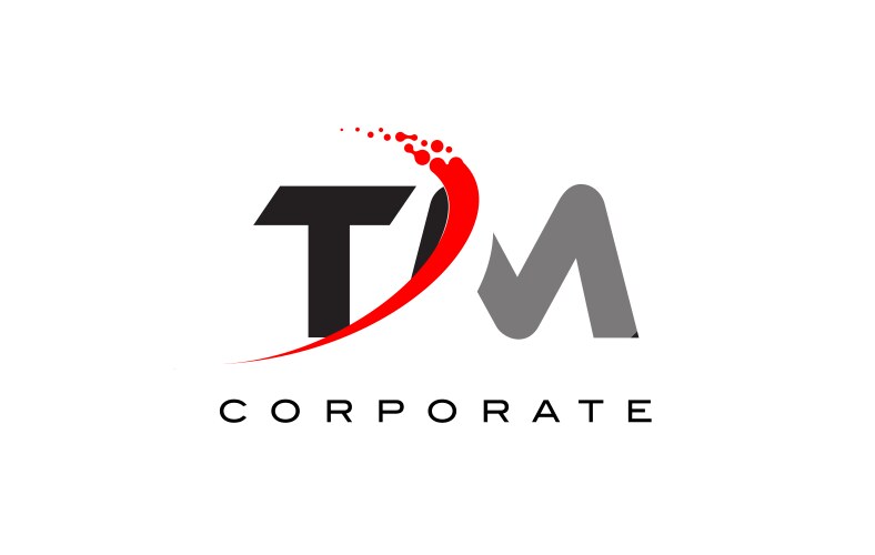 Mc logo letter design Royalty Free Vector Image
