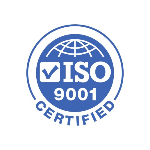 Iso 9001 gold stamp Royalty Free Vector Image - VectorStock