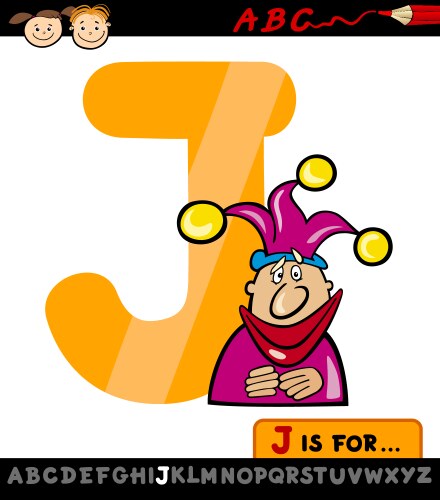 Duck d letter cute children animal alphabet Vector Image