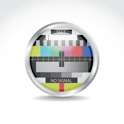 Television test pattern Royalty Free Vector Image
