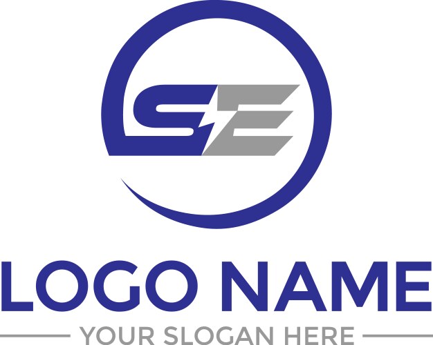 Electrical logo design Royalty Free Vector Image