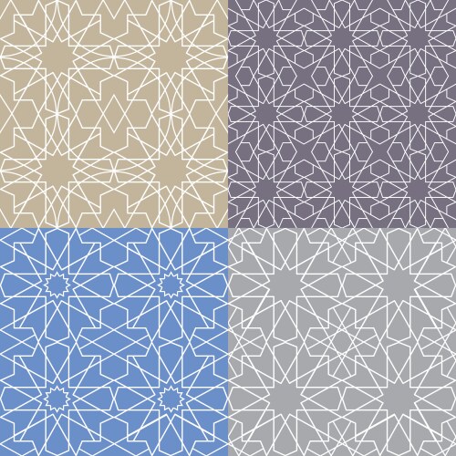 Ethnic line islamic pattern Royalty Free Vector Image