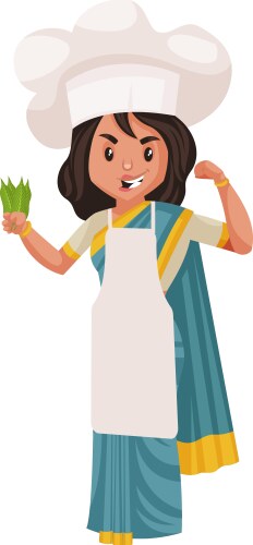 Cartoon lady chef Royalty Free Vector Image - VectorStock
