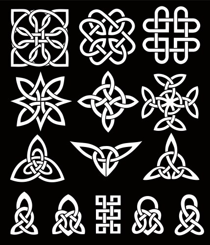 Celtic irish knots seamless pattern Royalty Free Vector