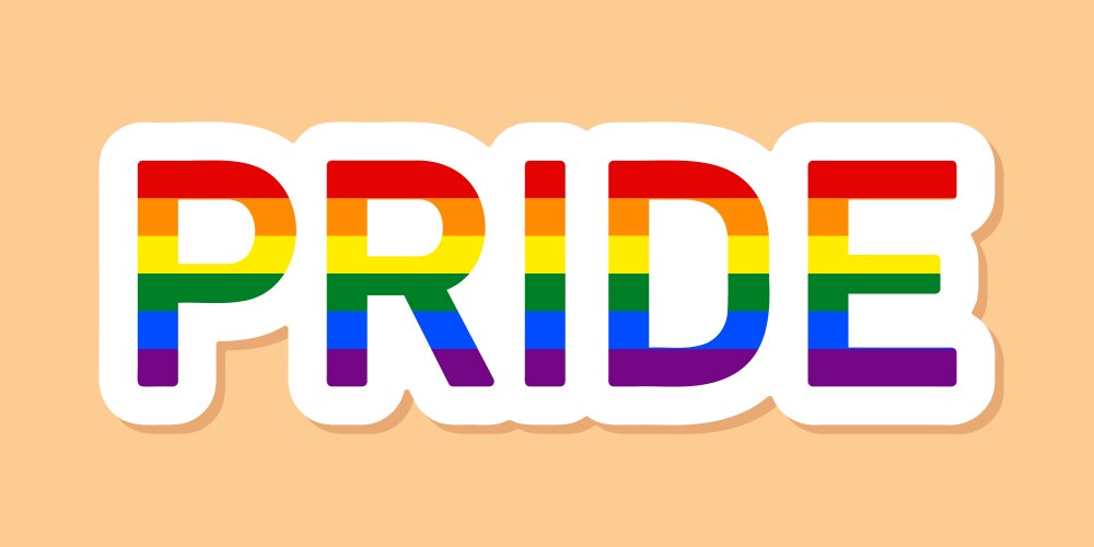 Lgbt rainbow flag colors location pin map Vector Image