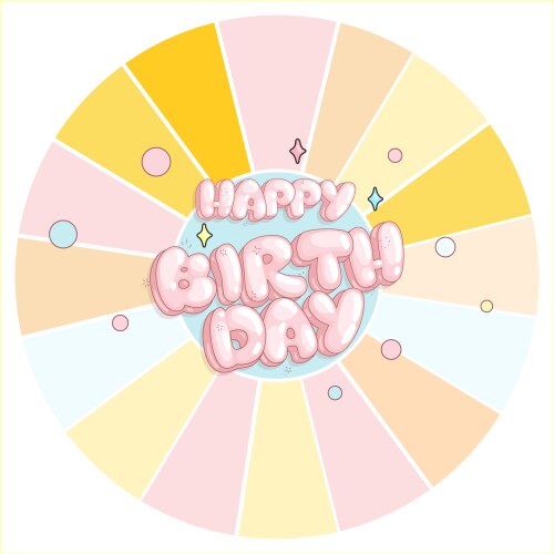 Happy Birthday Round Vector Images (over 16,000)
