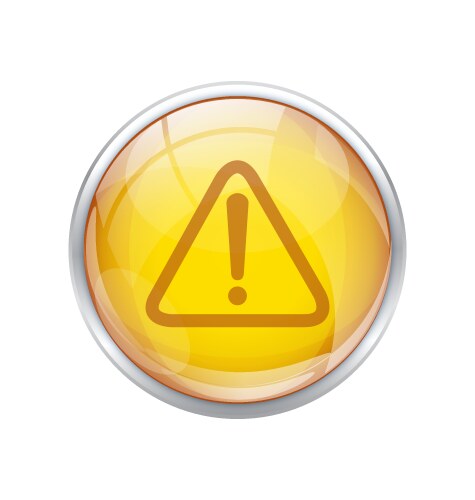 Warning buttons Royalty Free Vector Image - VectorStock