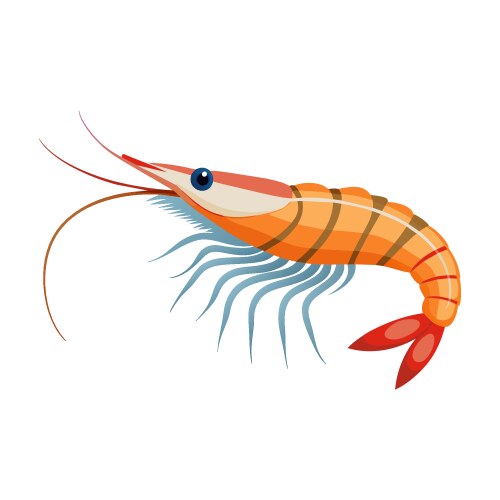 Climbing fish isolated flat on white background Vector Image