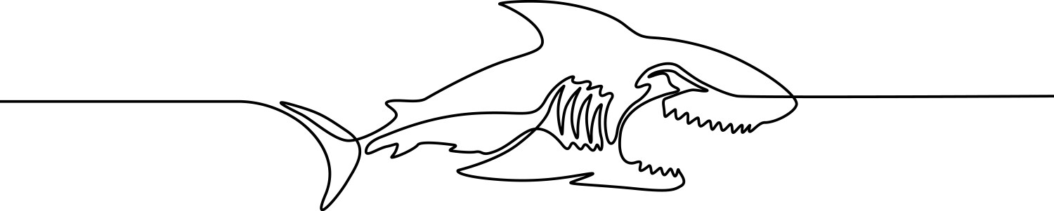 Shark Outline Drawing Vector Images (over 3,800)