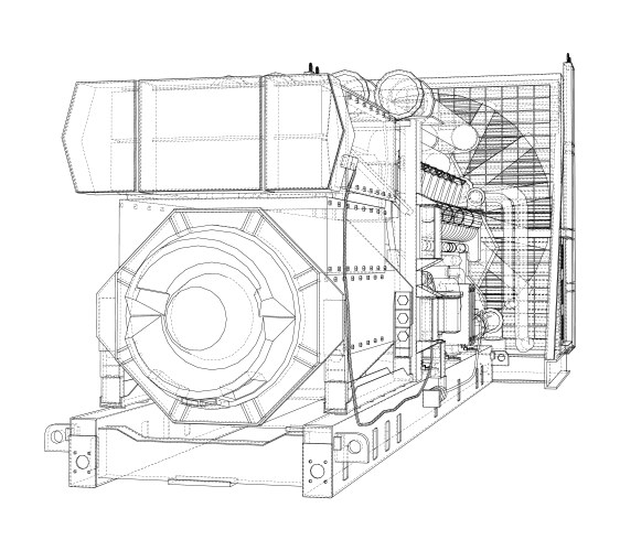Diesel locomotive Royalty Free Vector Image - VectorStock