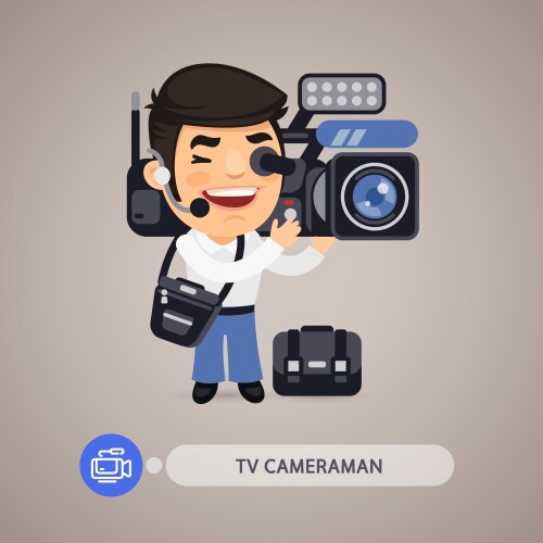 Cartoon people avatars with different professions Vector Image