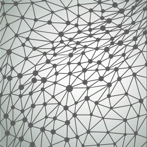 Ball sphere grid triangle on surface Royalty Free Vector