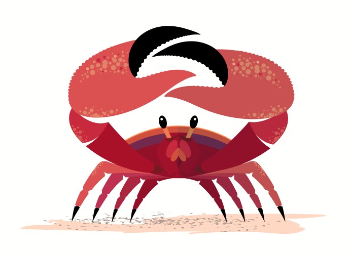 Fresh crab Royalty Free Vector Image - VectorStock