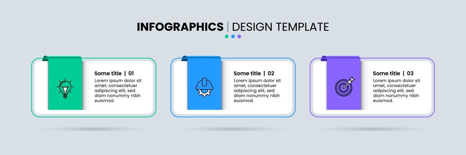 Infographic template 3 banners with puzzle pieces Vector Image