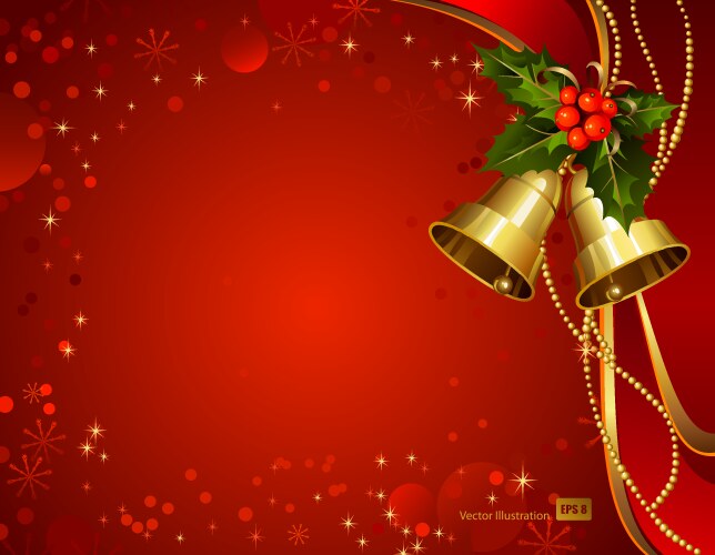 Red christmas background Royalty Free Vector Image