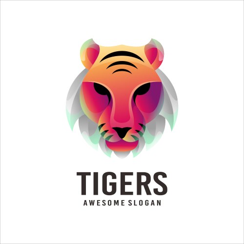 Tiger claw mascot logo design Royalty Free Vector Image