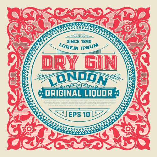 Gin Label Template Vector Images (over 630)