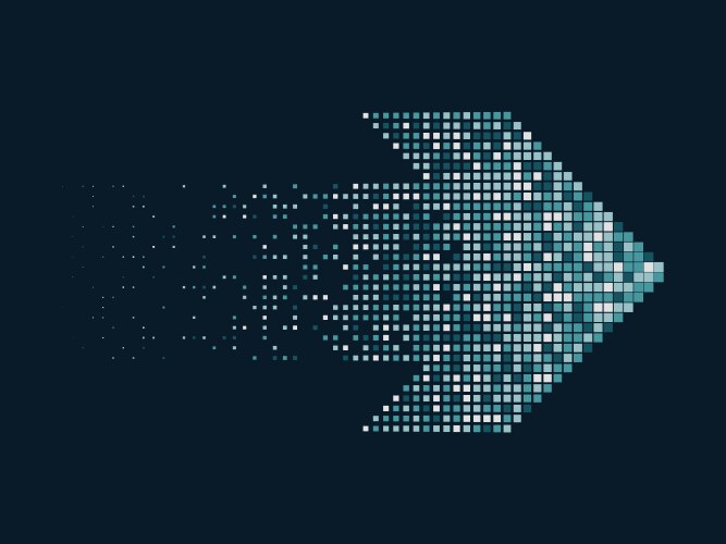 Pixel Arrow Vector Images (over 15,000)