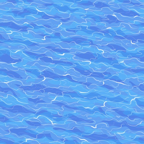 Sea waves seamless pattern Royalty Free Vector Image