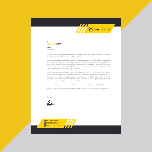 Letterhead Vector Images & Graphics for Commercial Use | VectorStock