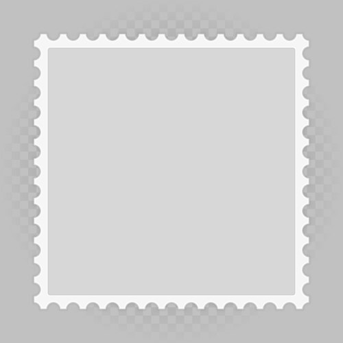 Blank postage stamps Royalty Free Vector Image