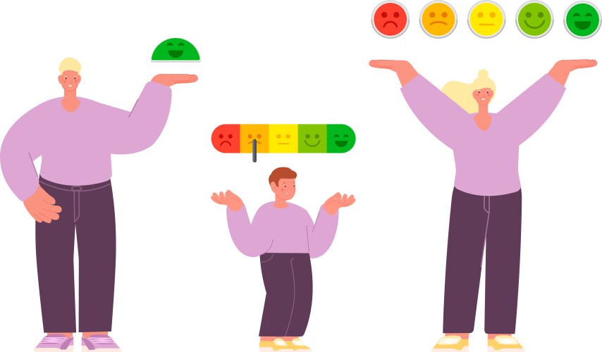 Happy Neutral Sad Vector Images (over 1,200)