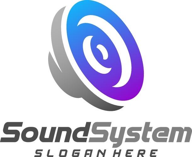 Note music logo design Royalty Free Vector Image