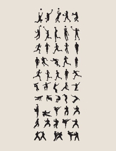People Silhouettes Activity Vector Images (over 60,000)