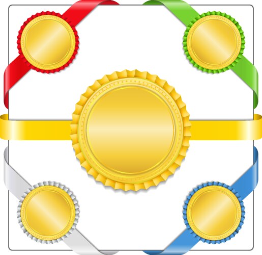 Set of award ribbon Royalty Free Vector Image - VectorStock