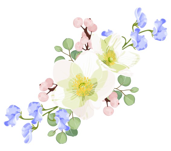 Set of the floral arrangements Royalty Free Vector Image