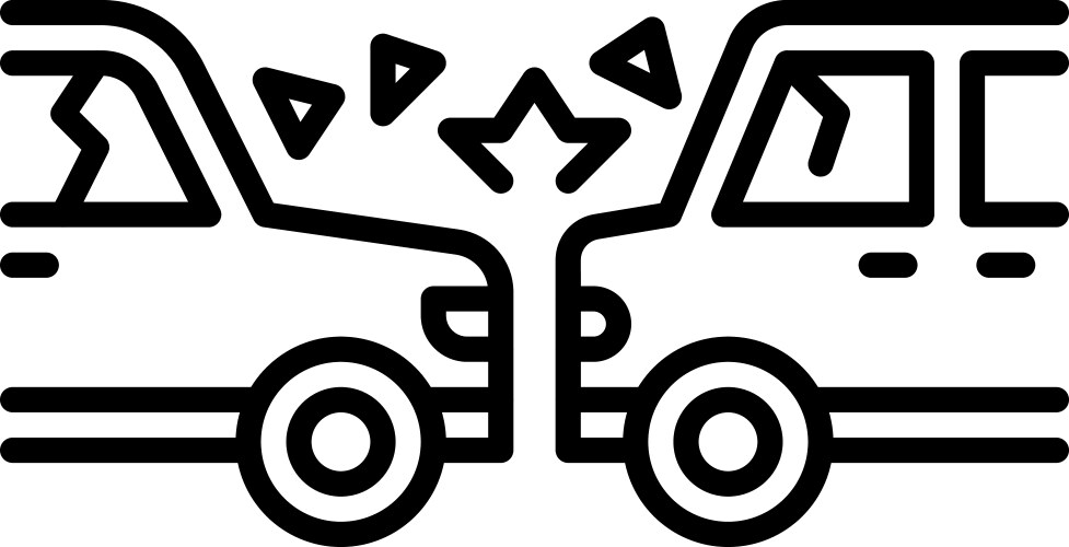 Car crash icon accident and safety related Vector Image