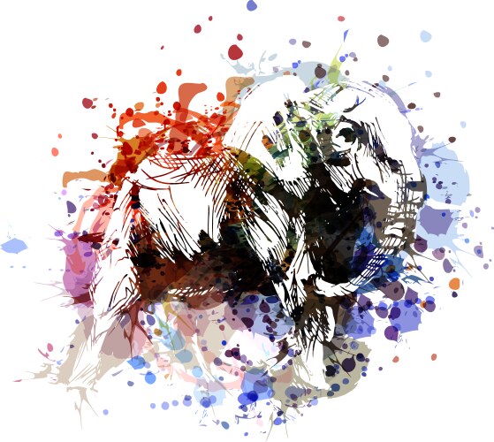 Ink Elephant Splash Royalty Free Vector Image - VectorStock