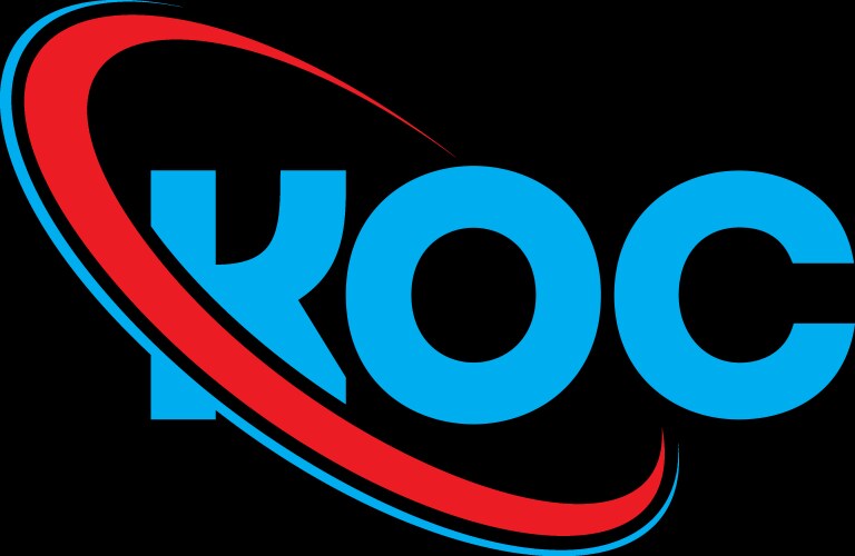 Koc logo letter design Royalty Free Vector Image