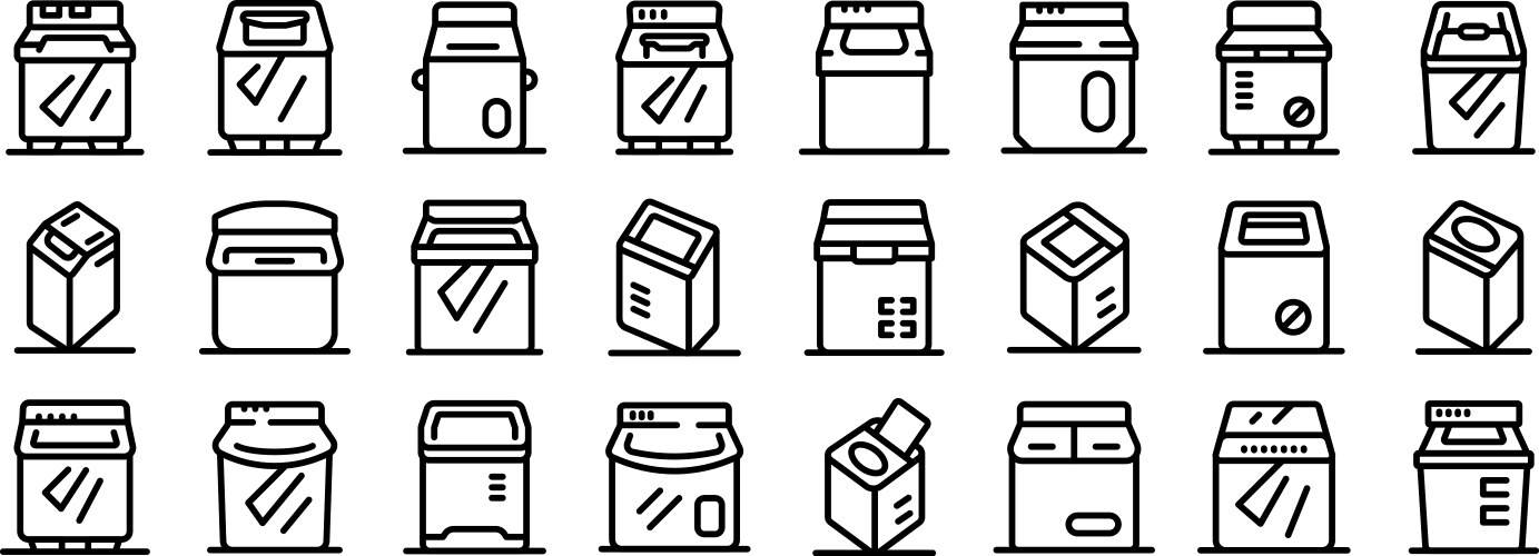 Top Load Washing Machine Vector Images (32)