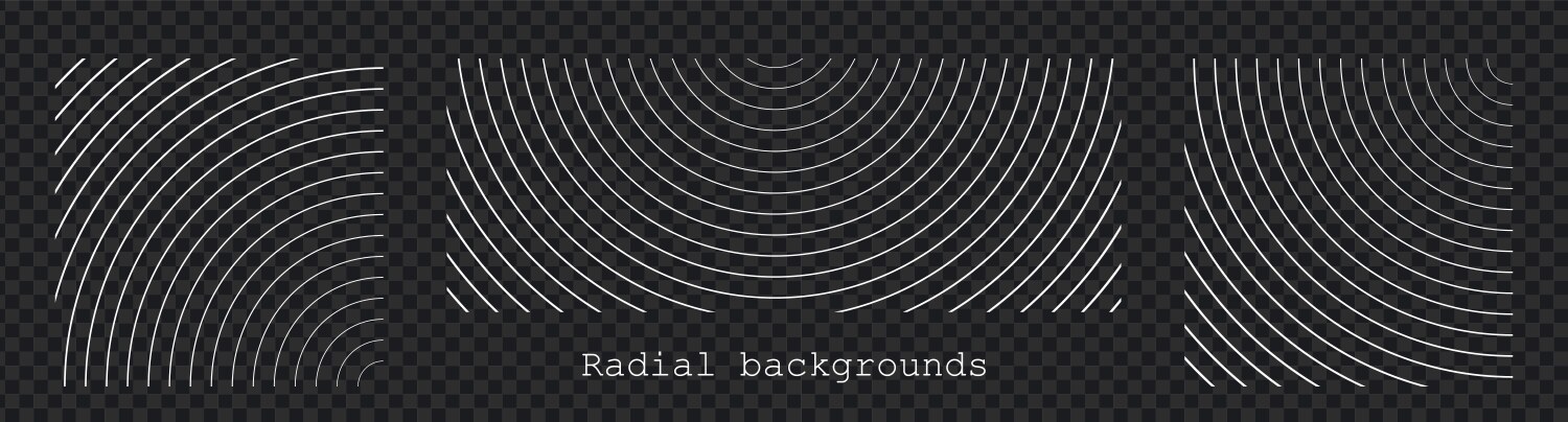 Sound wave irradiation or circular vibrations Vector Image