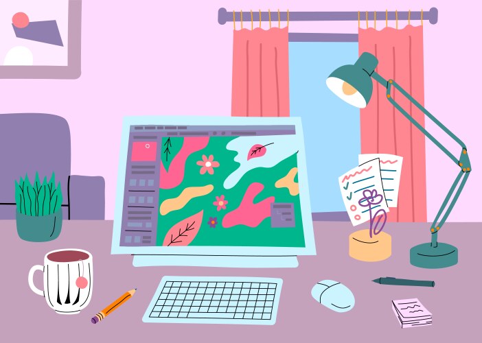 Cartoon color job great stickers set Royalty Free Vector