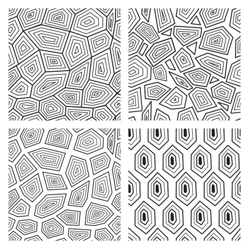 Seamless pattern with turtle polynesian symbols Vector Image