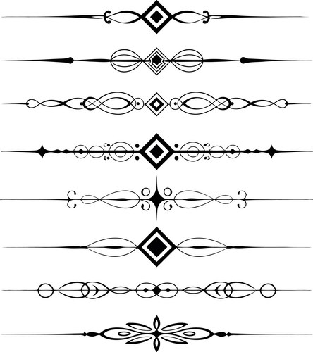 decorative horizontal lines