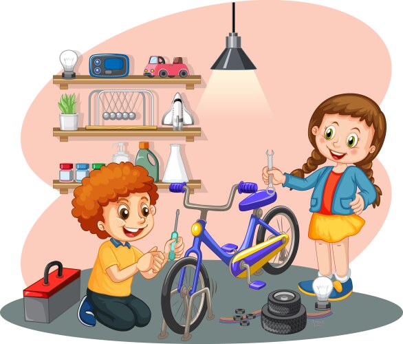 Boy Riding Bicycle Clipart Vector Images (over 140)