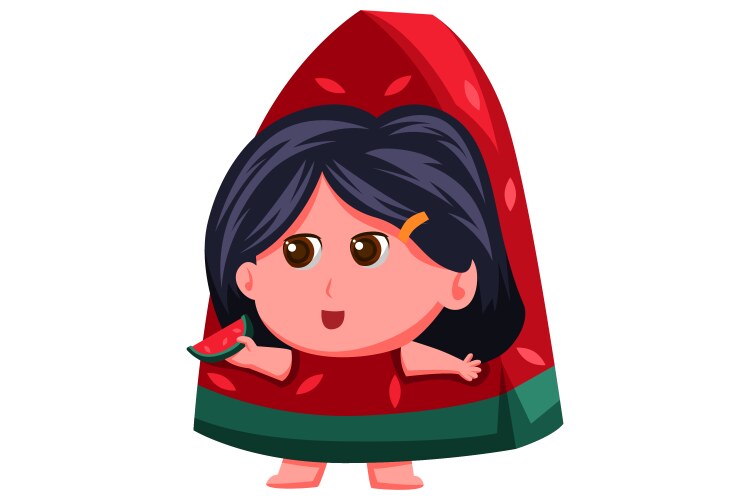 Cute girl character design Royalty Free Vector Image