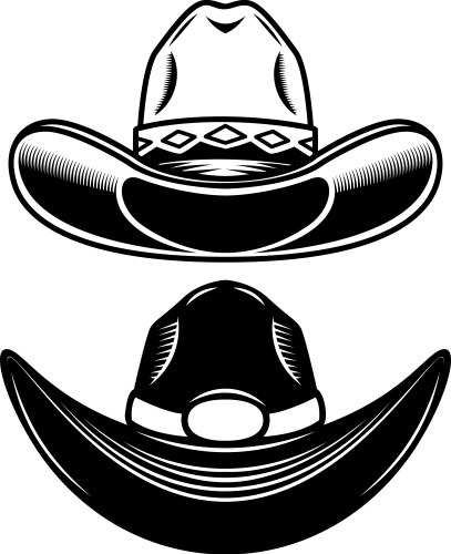 Cowboy hat design Royalty Free Vector Image - VectorStock
