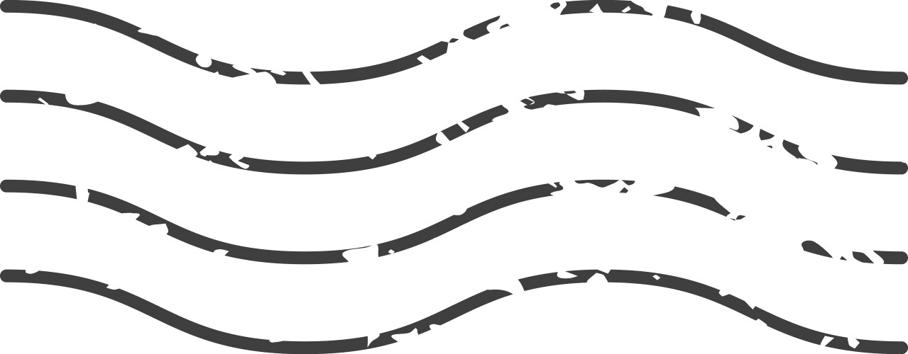 Wavy double lines form a decorative rectangular Vector Image