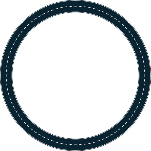 Gold and silver round chrome frame on transparent Vector Image