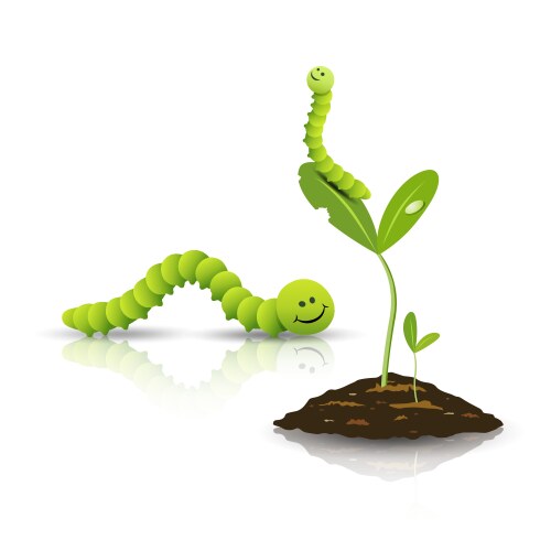 Green Worm Vector Images (over 3,100)
