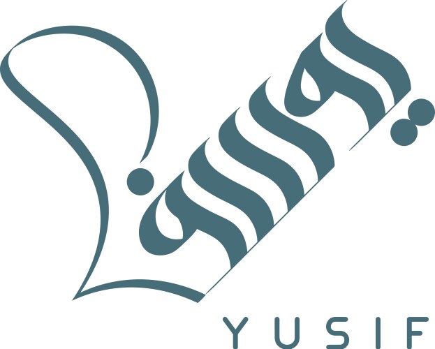 1arabic calligraphy arabic logo name yusuf Vector Image