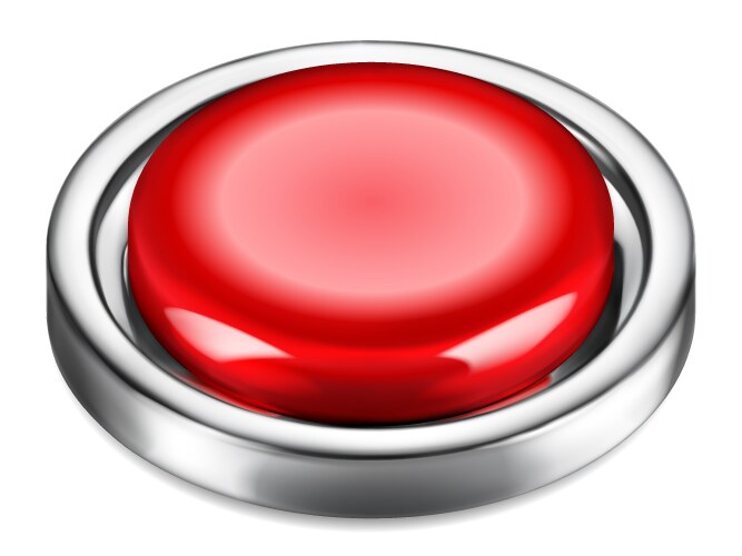 Big red button Royalty Free Vector Image - VectorStock